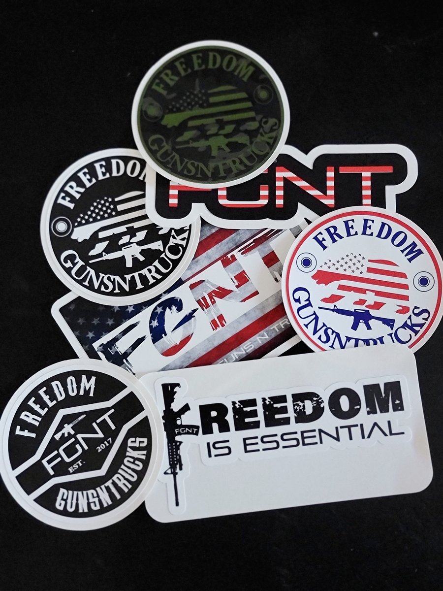 7pk Freedom Stickers | Freedom Gunsntrucks