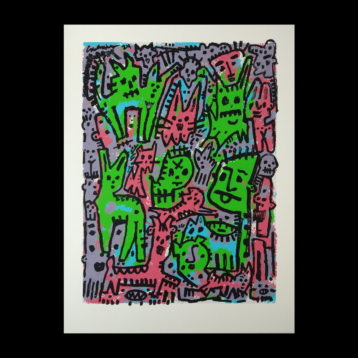 "Goodbye Kitty" (silkscreen print) | Cresenciano Sotomayor