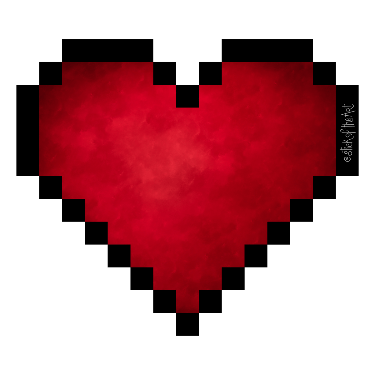 Pixel Heart - Sticker | Stick of the Art