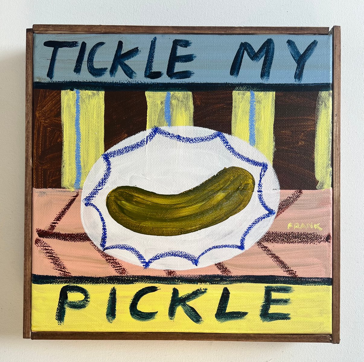 Tickle my pickle on stripes | Frankie Thorp