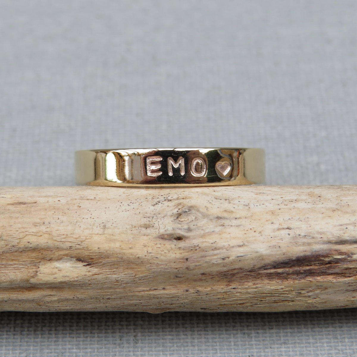 EMO Ring - Handmade 9 Carat Gold Ring | Eleven Feathers Jewellery