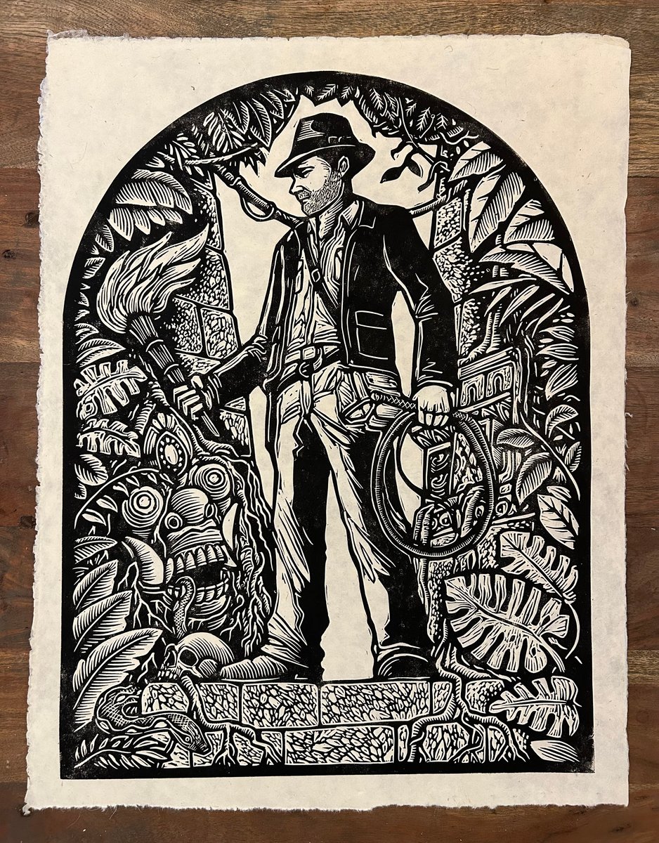 Indiana Jones Block Print | Brian Reedy