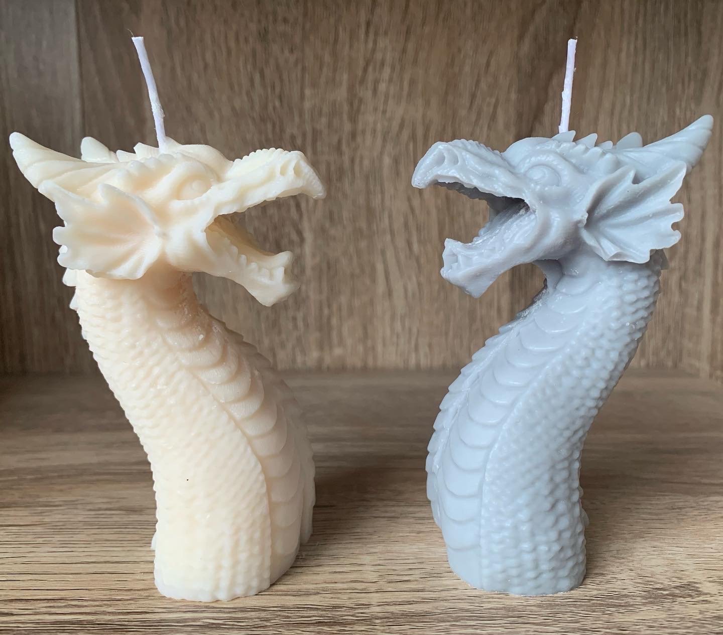 Cave Guardian - Dragon Shaped Pillar Soy Wax Candle | Bookshelf Burns