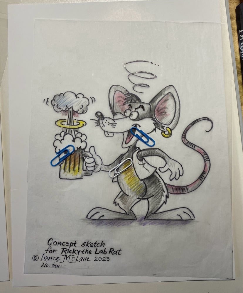 Original Lance McLain Ricky Rat drawing! | China Sea Vintage