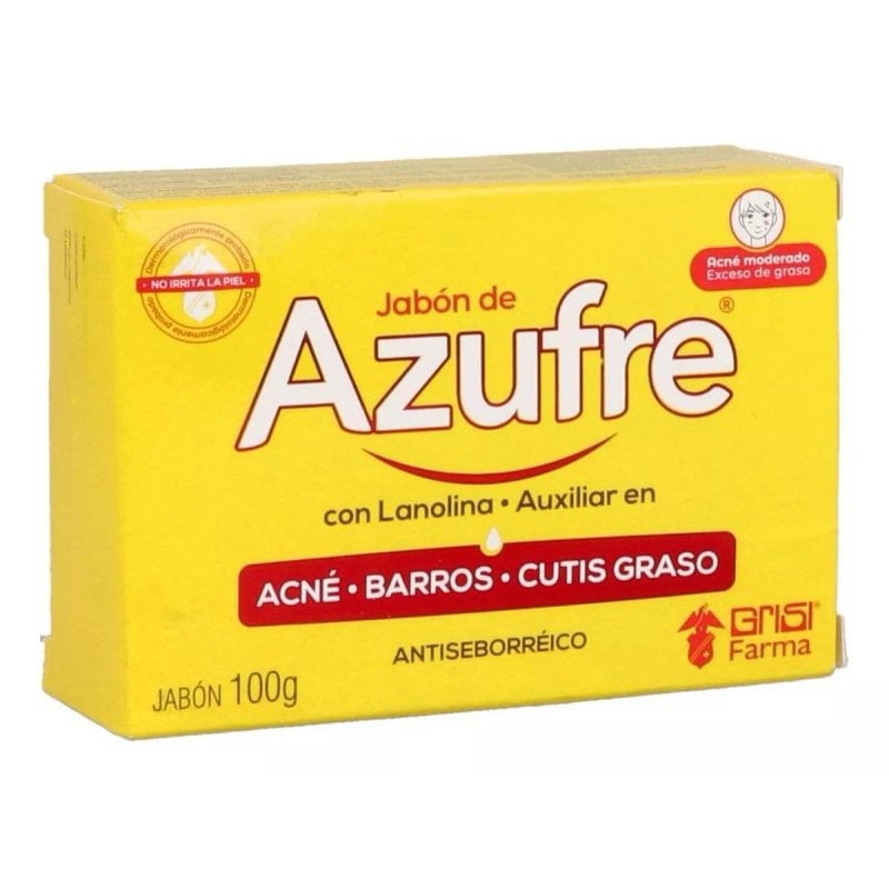 Azufre Anti-Acne Bar Soap 100g | BeautyDelSur