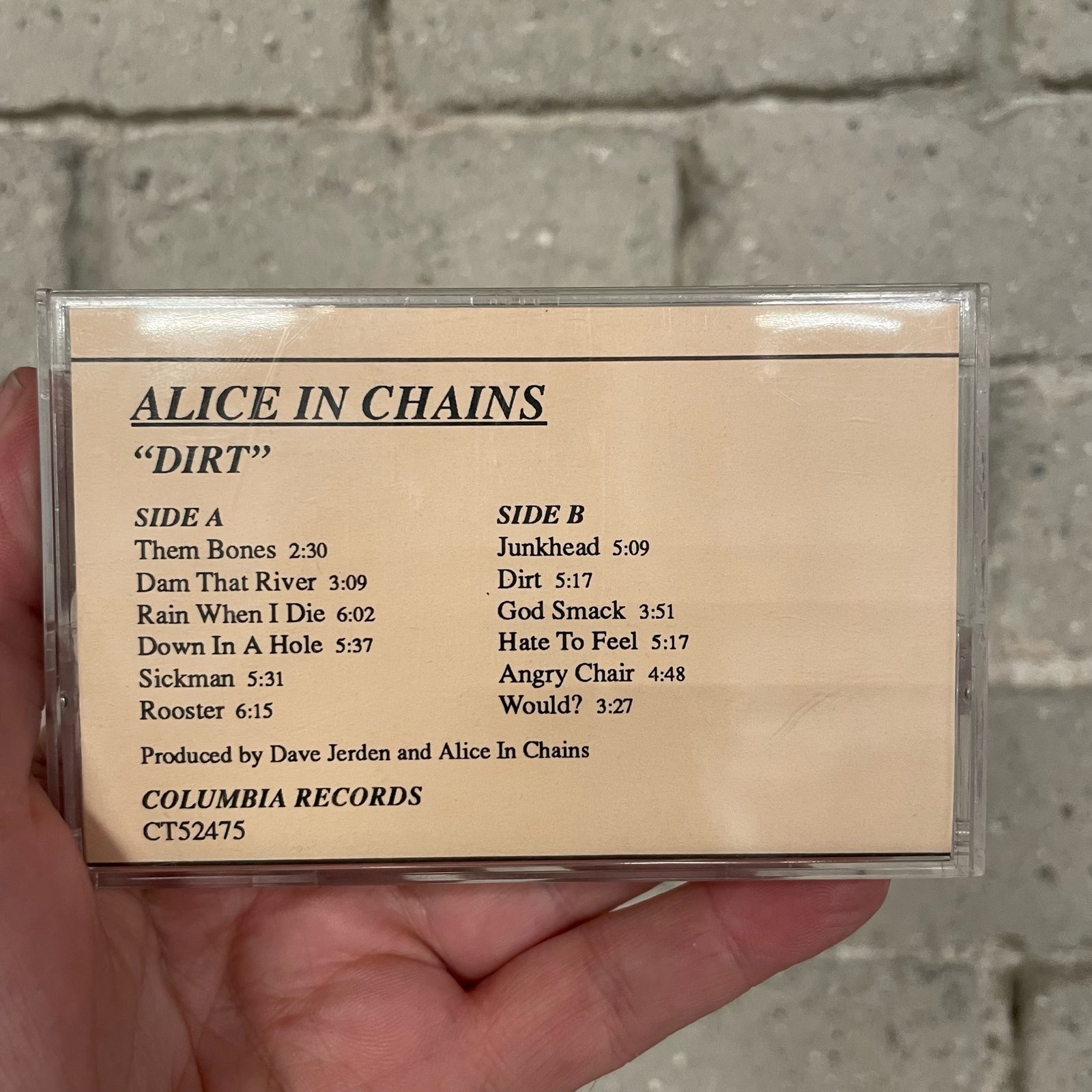 Alice In Chains – Dirt - Advanced Promotional Cassette! | Record Safari