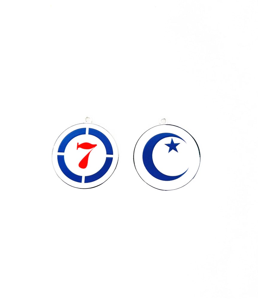 Circle 7 / Crescent Moon & Star Charm | Moorish Warehouse