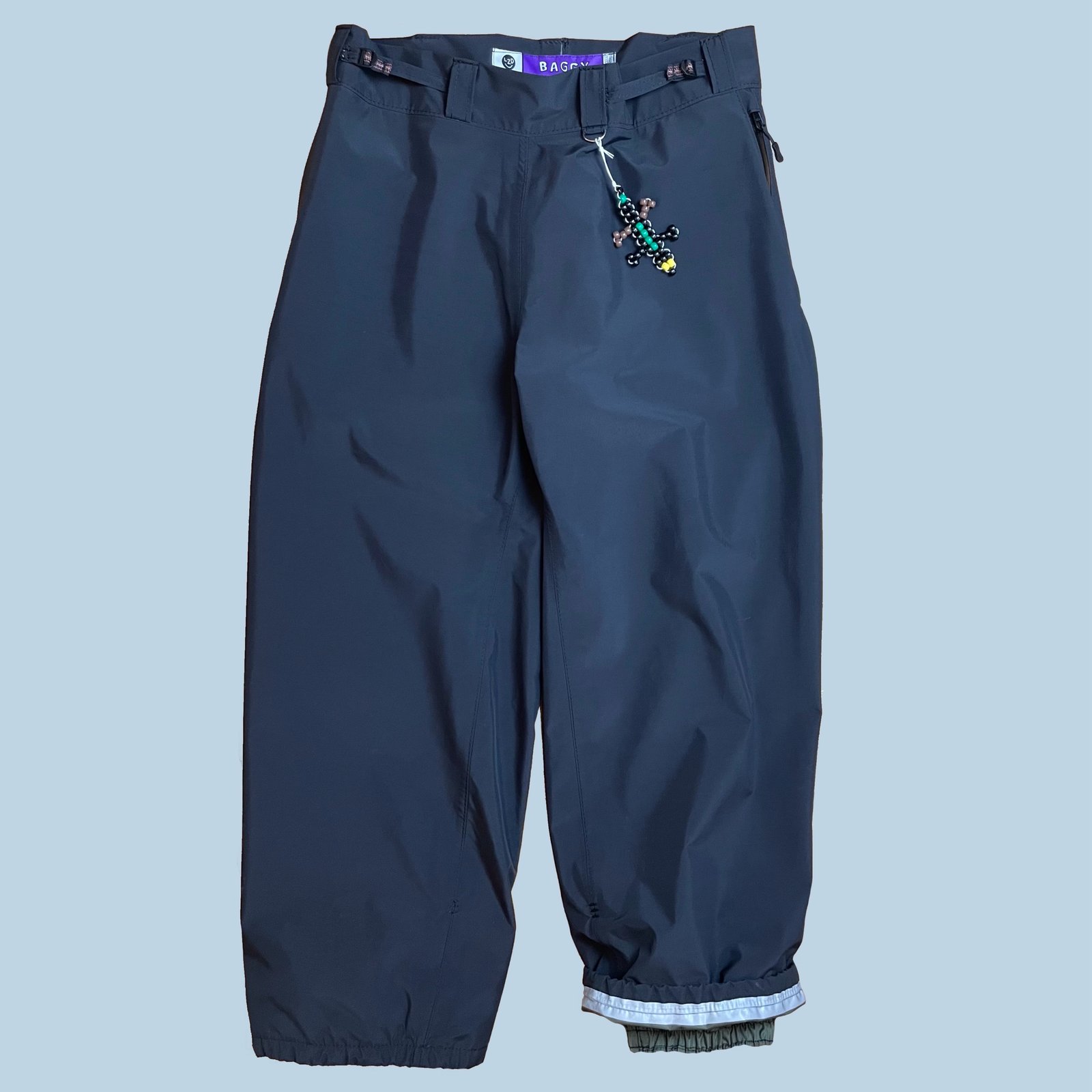 BLACK EXTRA-BAGGY TECH LIZARD PANTS | Lizard Stuff