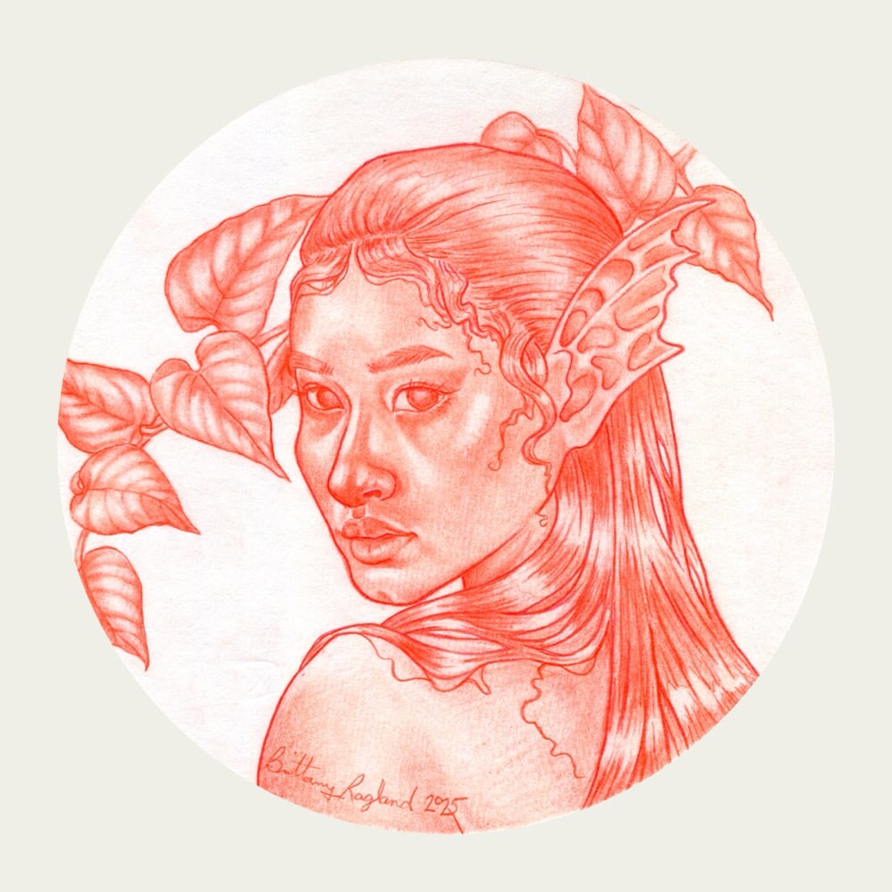 Siren Drawing | Copper Ruby
