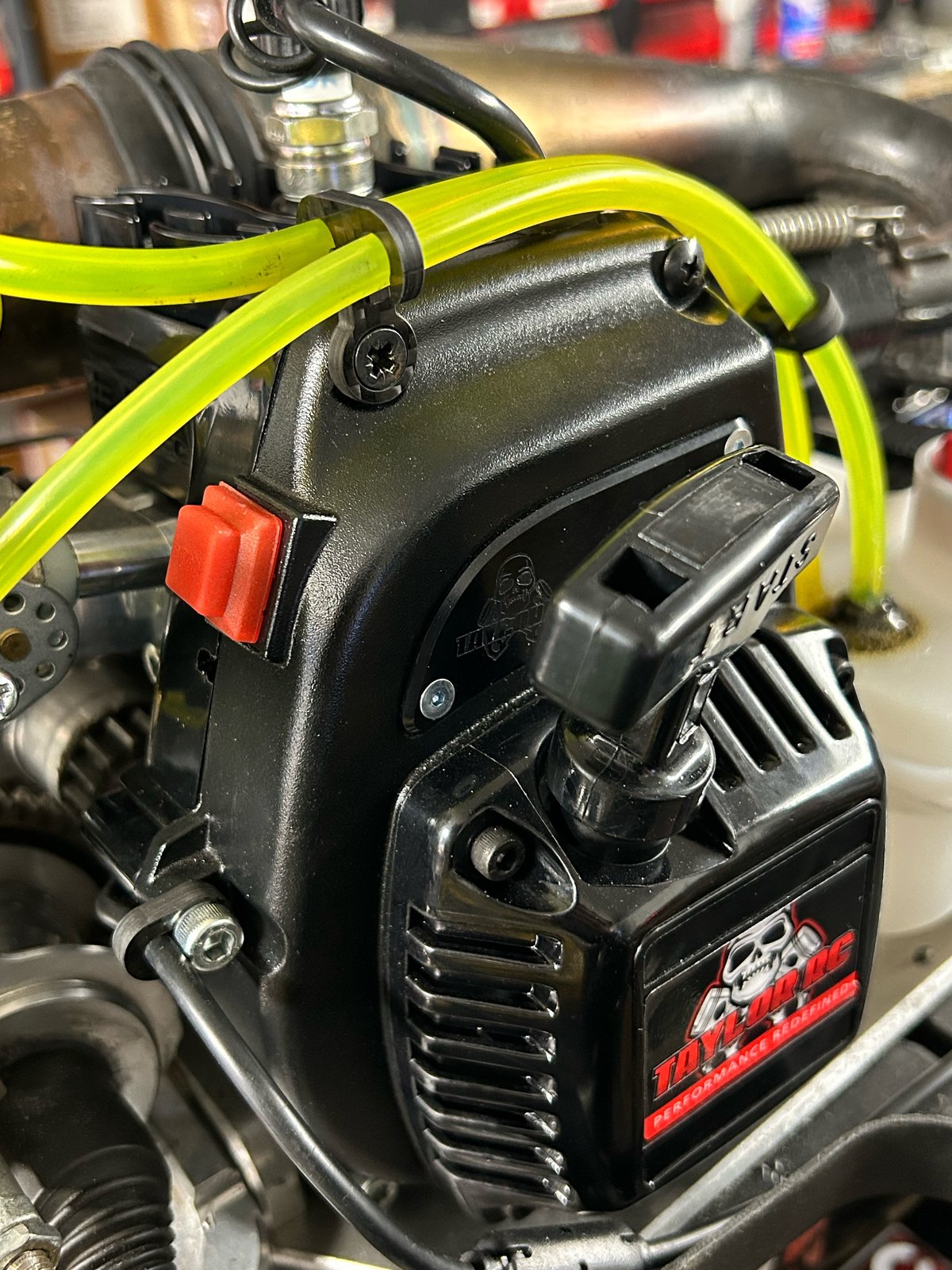 Bonehead RC carbon Fibre Fuel Line Clamp 1/5 Scale Fixed | BoneHead-RC