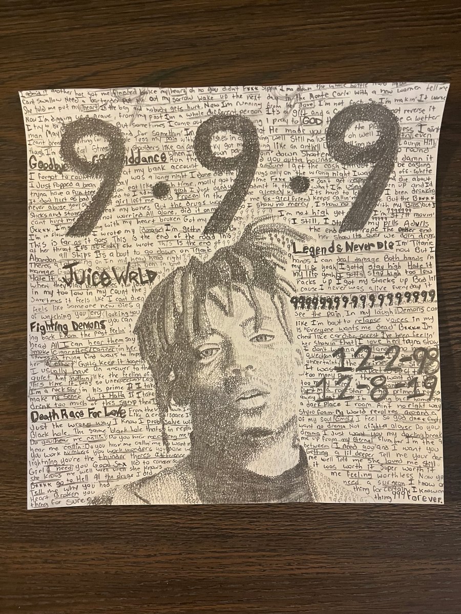 Juice WRLD Print | Art by Brody Biggs