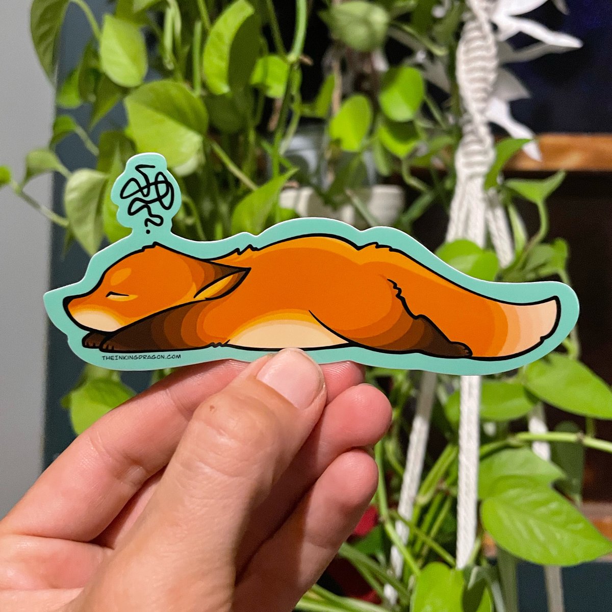 Flop Fox Stickers (2pk) | The Inking Dragon