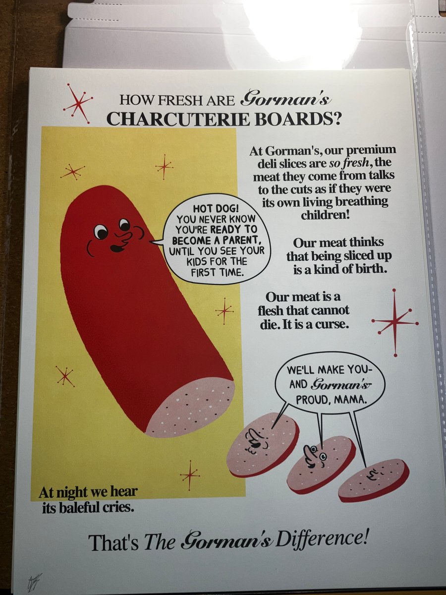 Gorman's Charcuterie Print | Rory Blank's Cool Shirt Zone