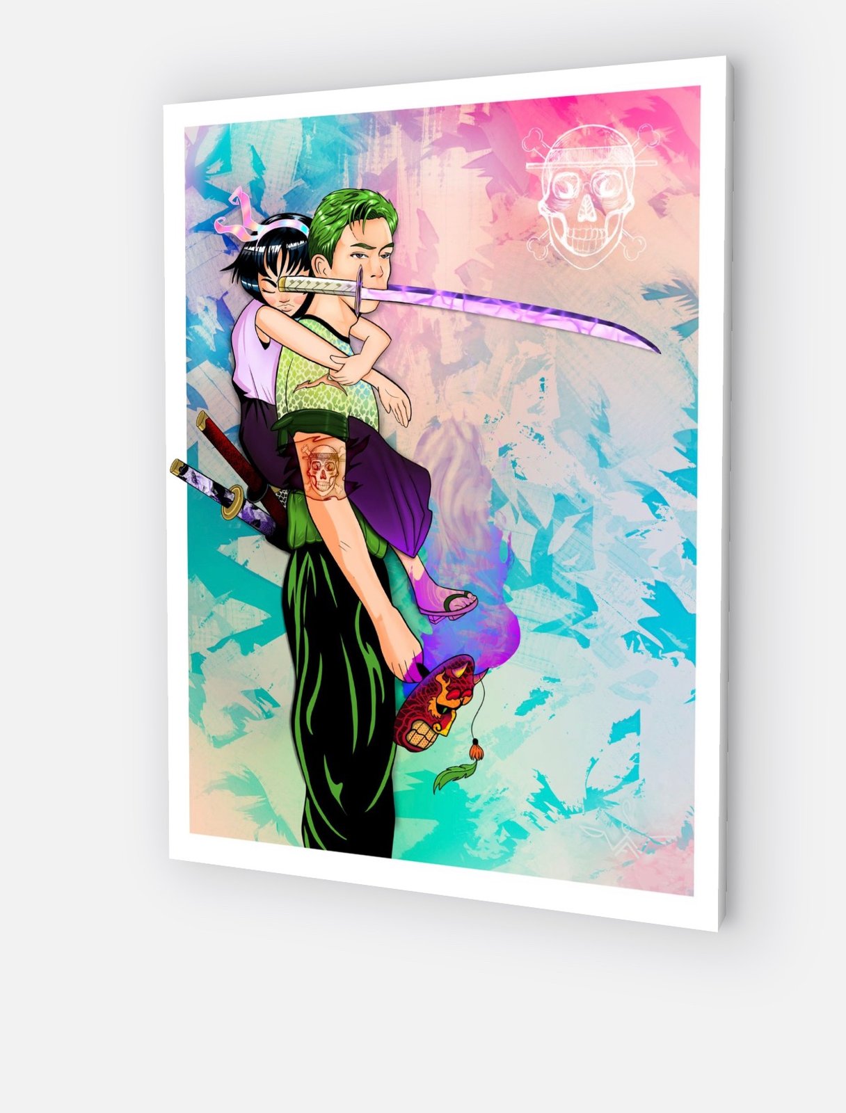 Zoro x Kuina Canvas Print | Shane Wolf Artistry Zoro x Kuina Canvas Print | Shane Wolf Artistry