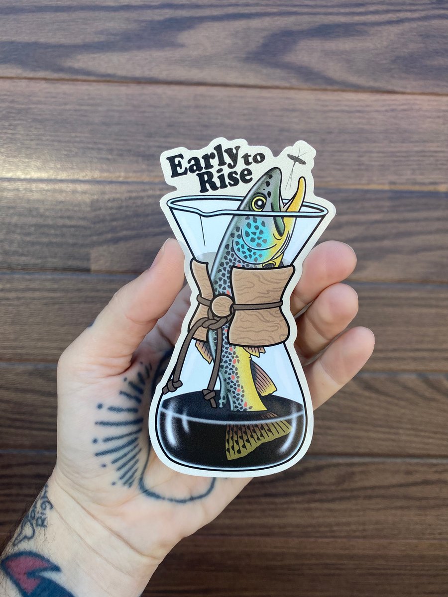 Early to Rise Sticker | DrewLR