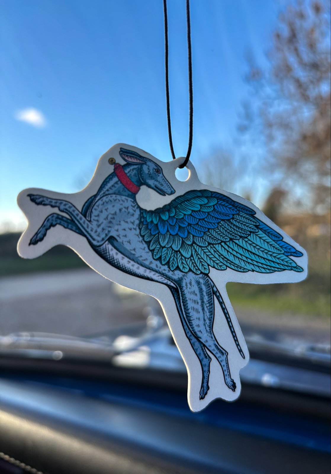 Car air freshener “FLYING HOUND” sandal wood scented | Houseofhawks