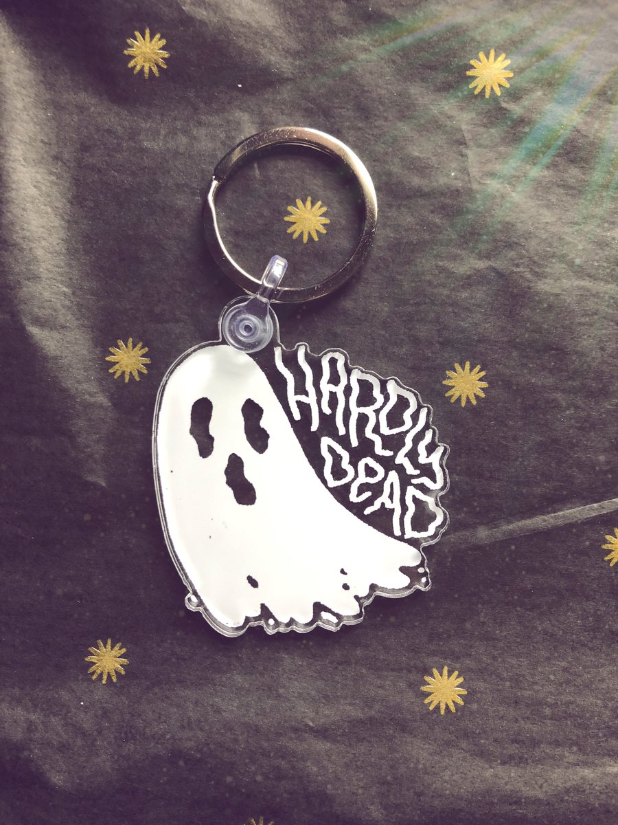 HARDLY DEAD Ghost Keychain | milktooth co