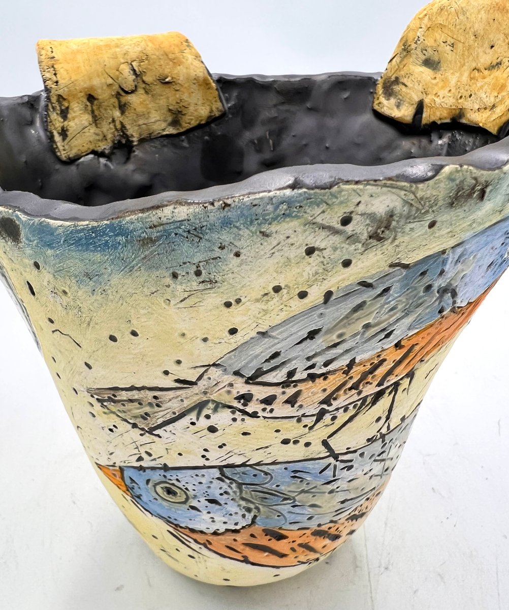 Bluebirds and Leaves | Higher Art Gallery online