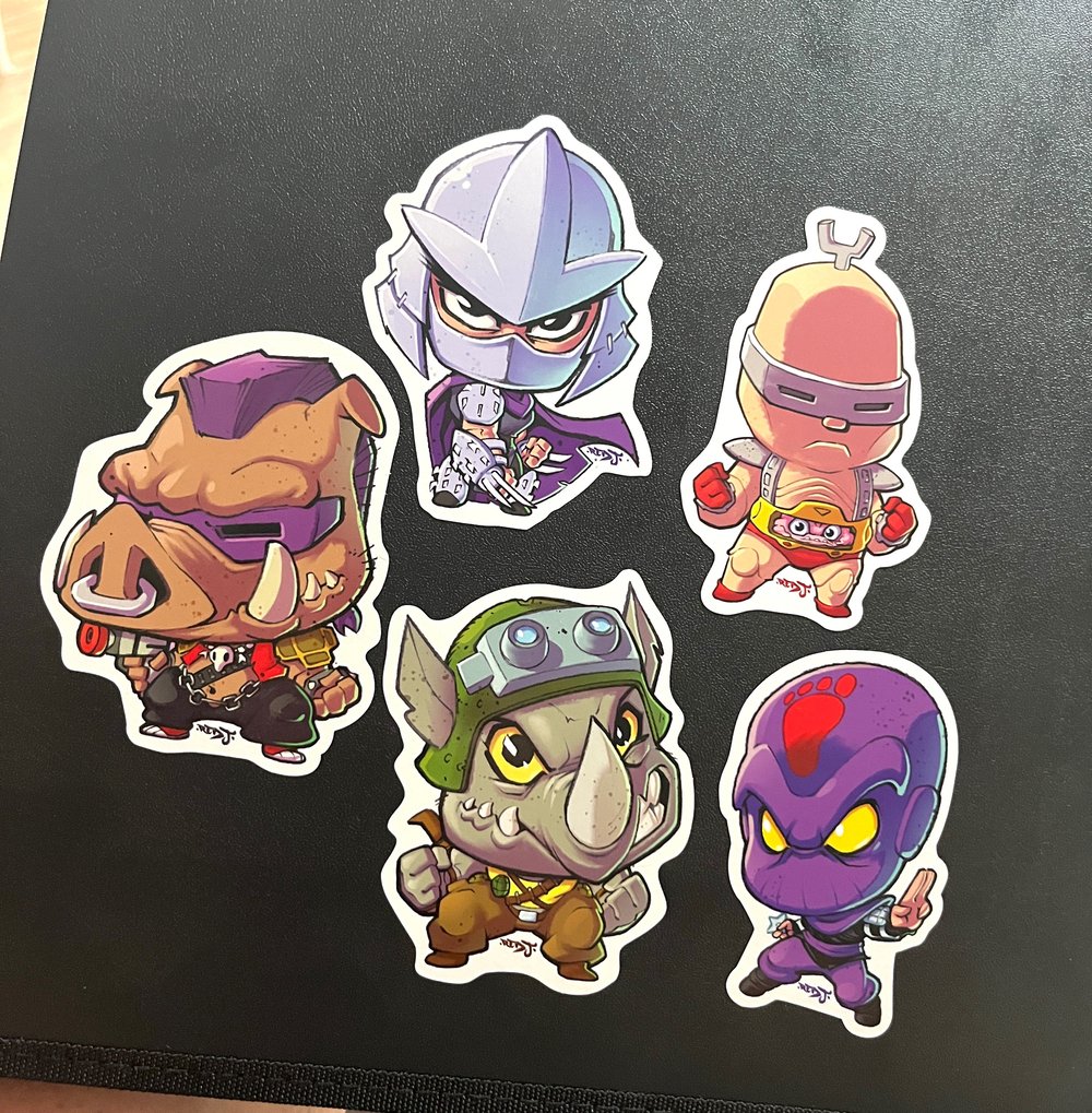 Chibi Foot Clan Sticker Set The Red J Art Store
