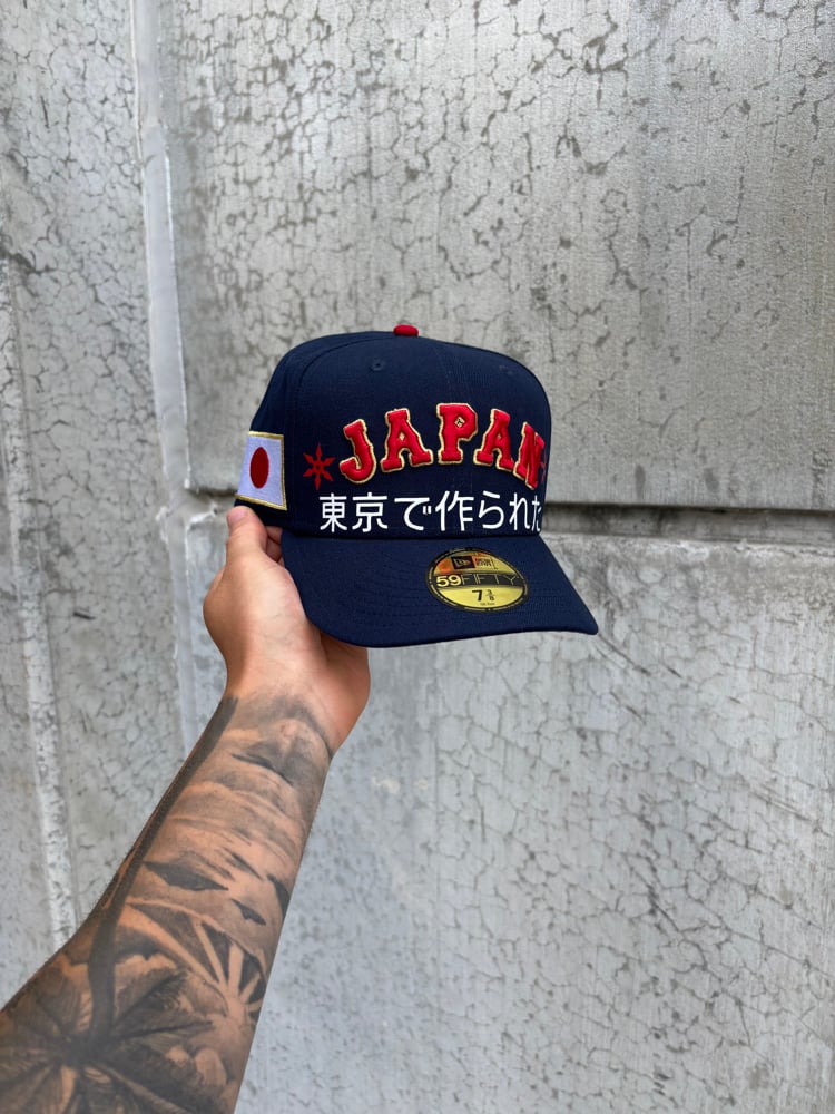 NAVY BLUE “MADE IN TOKYO “ JAPAN CUSTOM FITTED CAP | WORLDWIDE RANK LLC