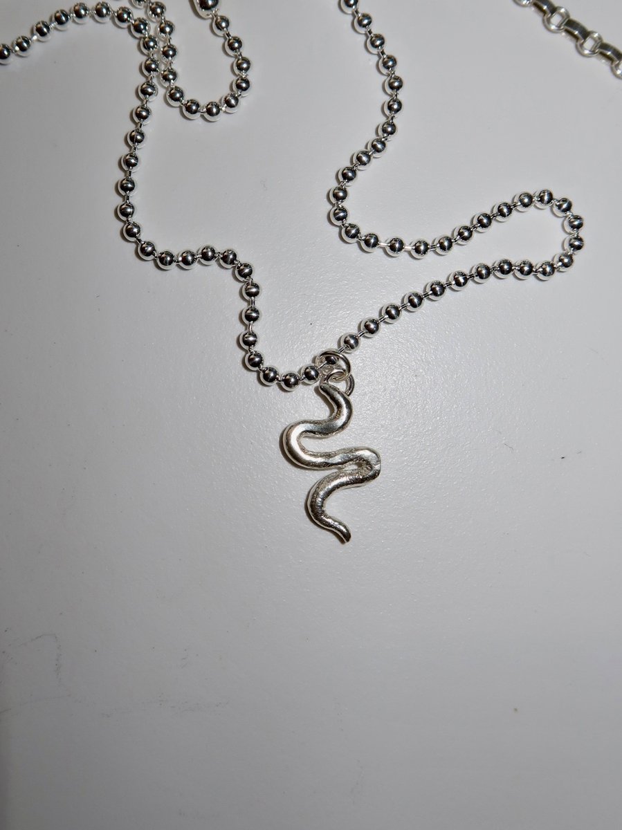 Serpent Charm Necklace | tess davis jewelry
