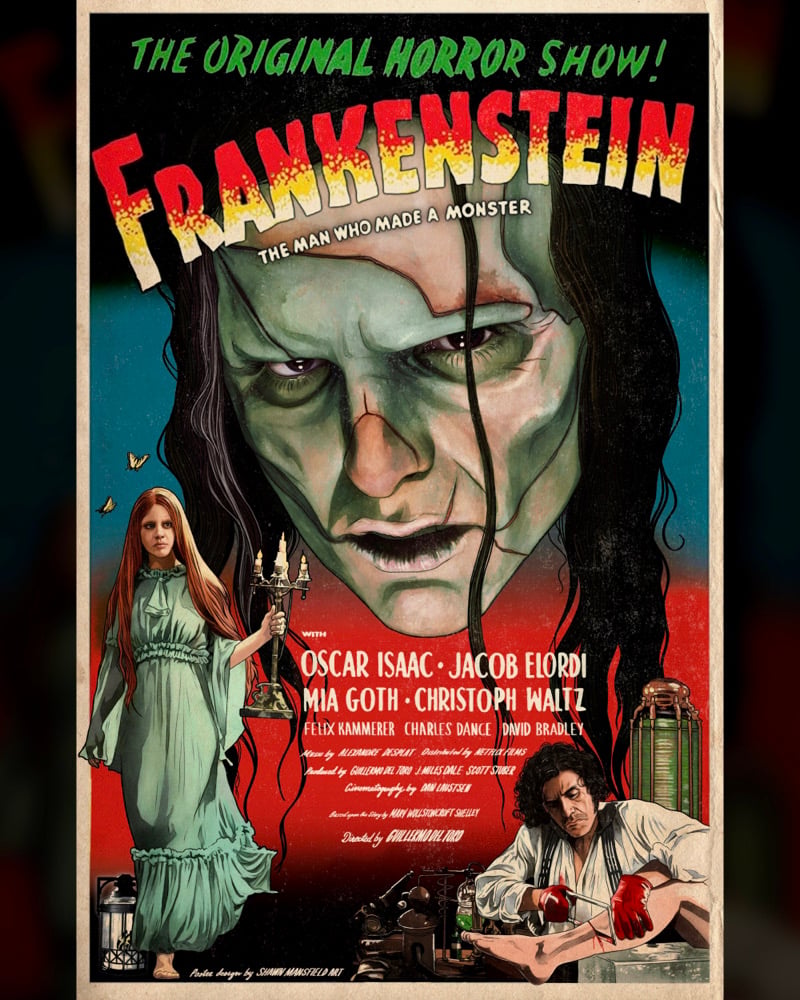 FRANKENSTEIN Poster | Shawn Mansfield Art
