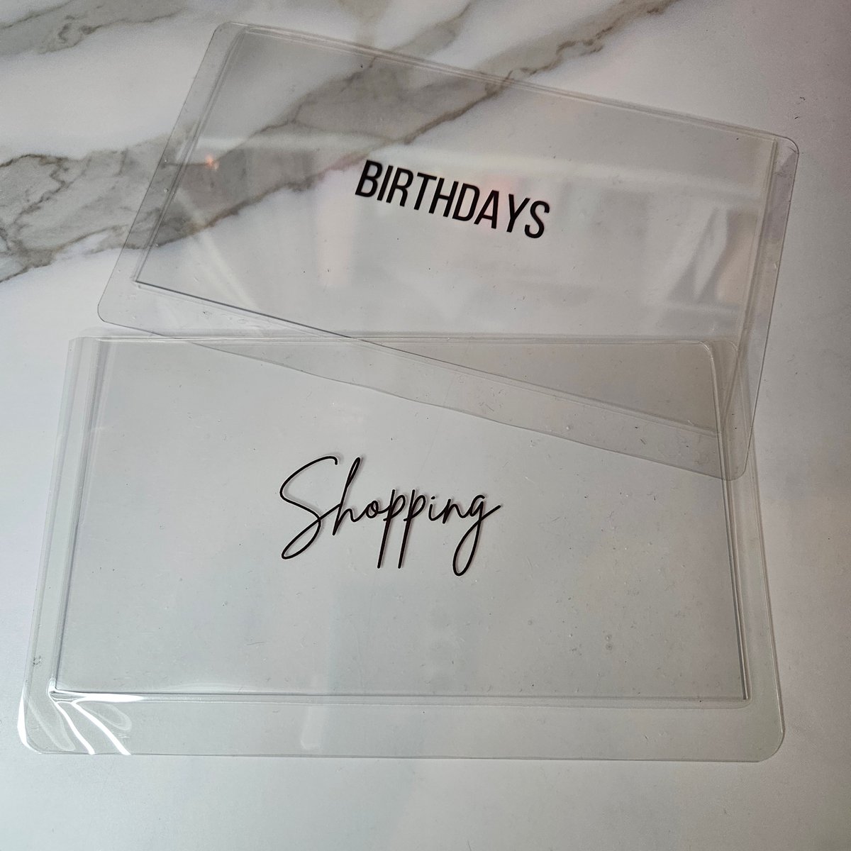 Custom Crystal Clear Cash Envelopes | Safety City Chic