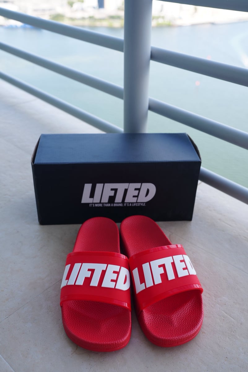 Red LIFTED Slides | Lifted Brand