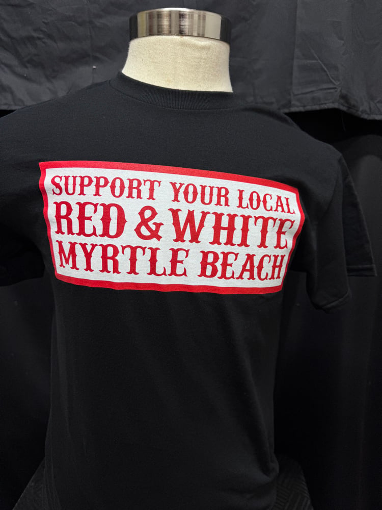 License plate T-shirt, black | Hells Angels Myrtle Beach Support Gear