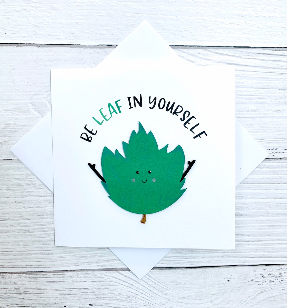 Be Leaf In Yourself Card | The Crafty Capricorn