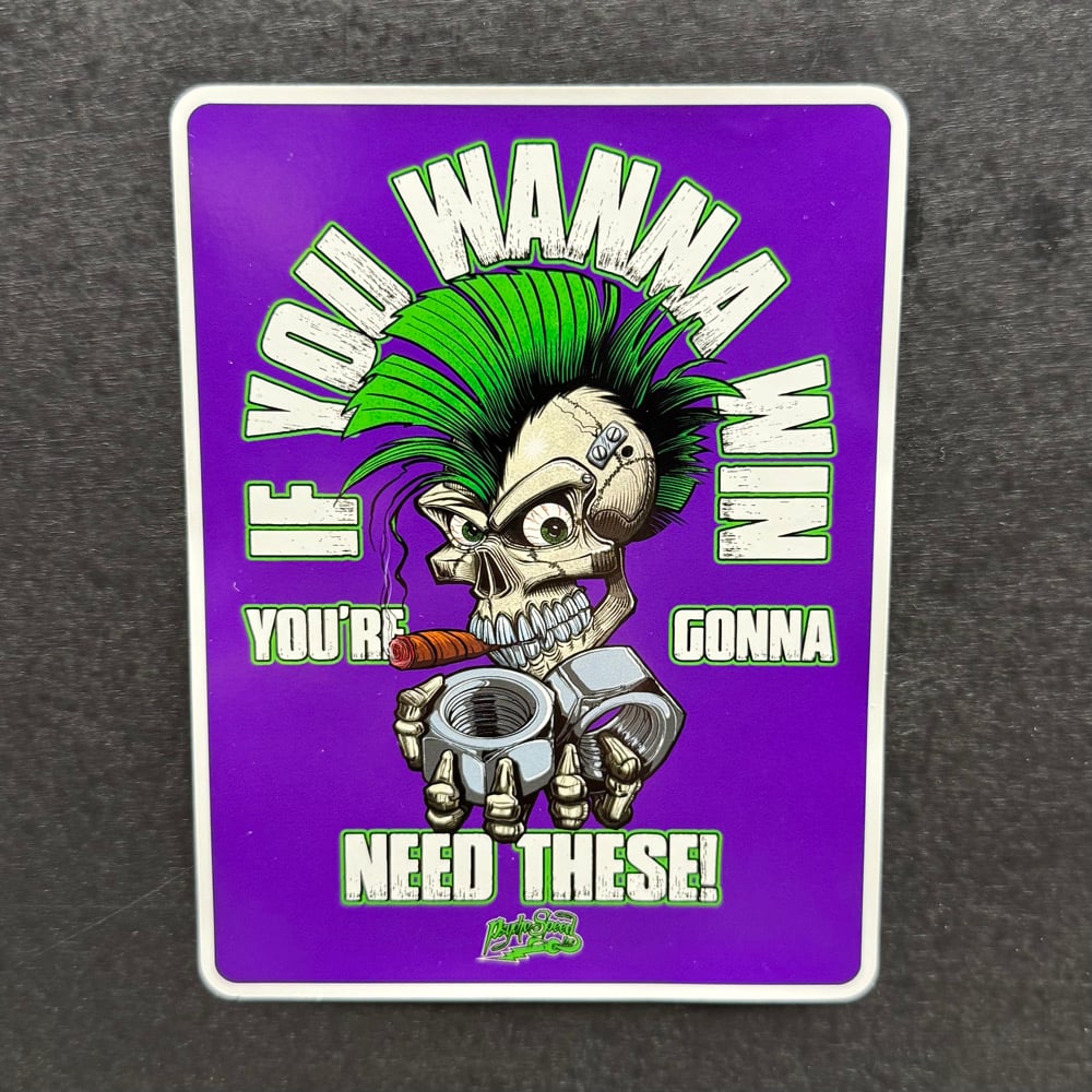 Deez Nutz Sticker | Psycho Speed Inc. - PiranaZ