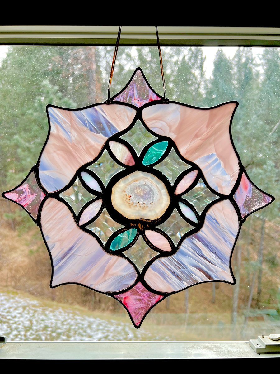 Geode Rose 8 pointed star | Octagram Craftwork