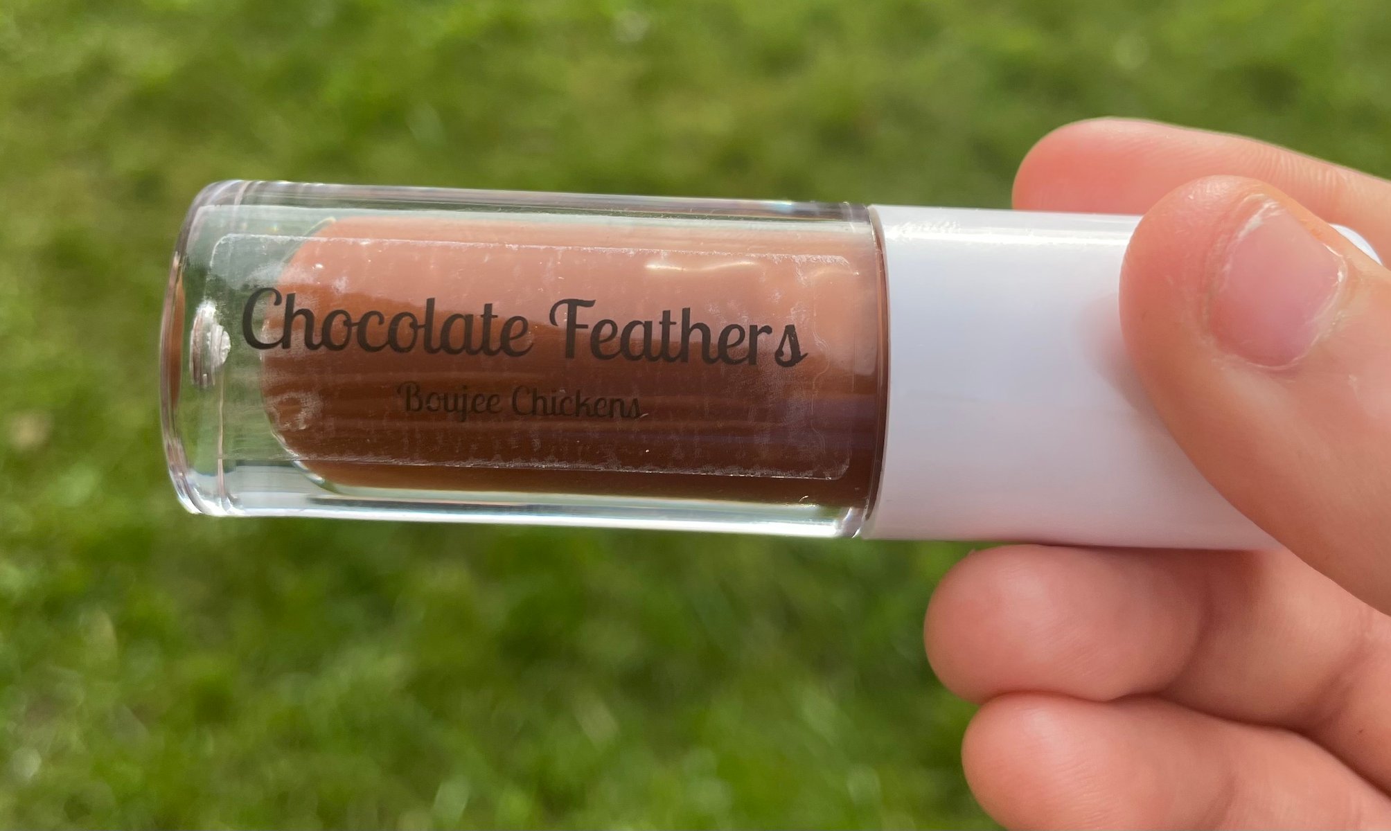 Chocolate Feather Lip Gloss | Boujee Chickens