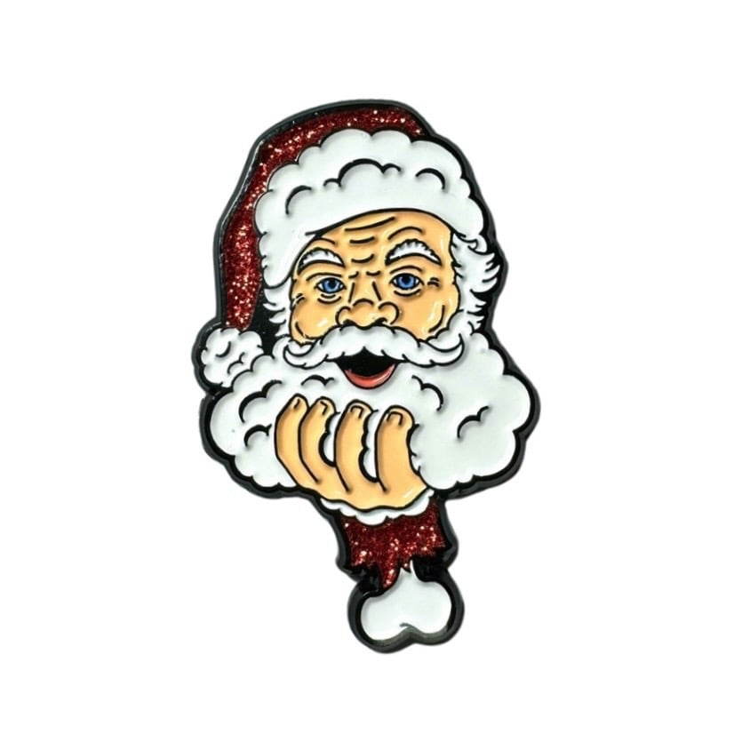 Hold Your Head Up Pin - Santa | Fitted Fire