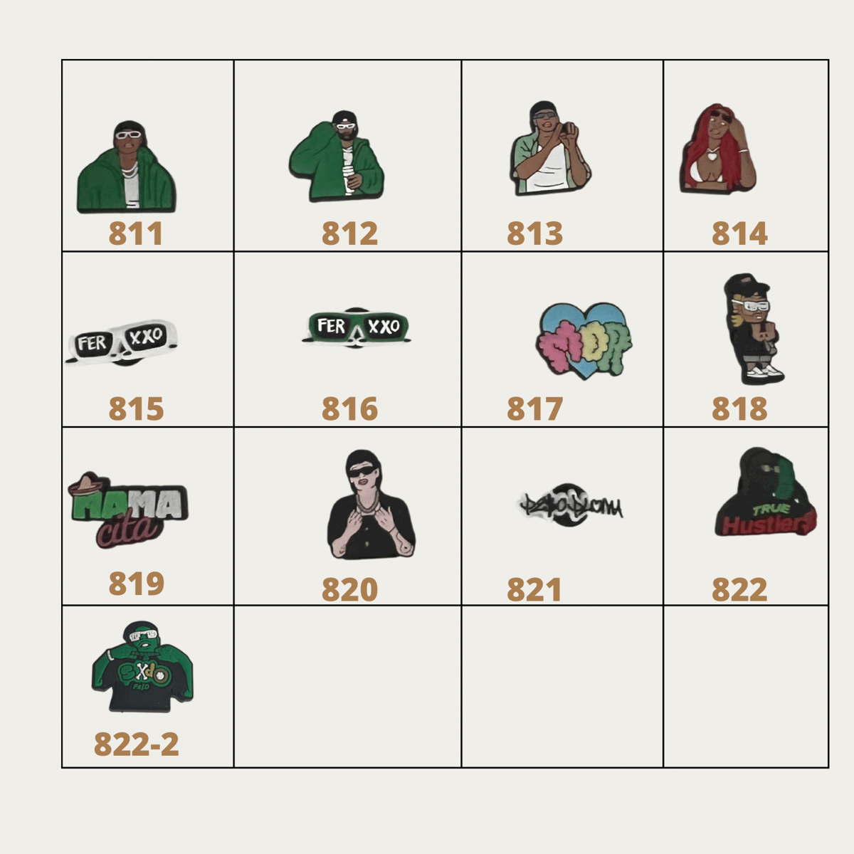 Ferxxo y Peso Pluma Charms | Stylin' Charms