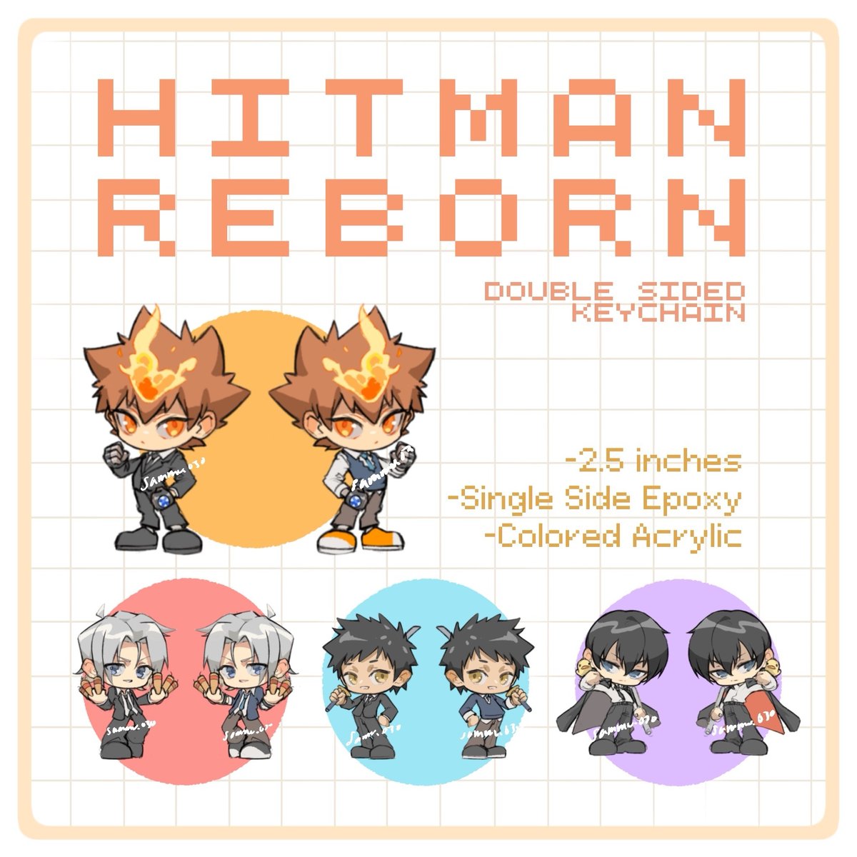 Hitman Reborn Keychains | sammu.030