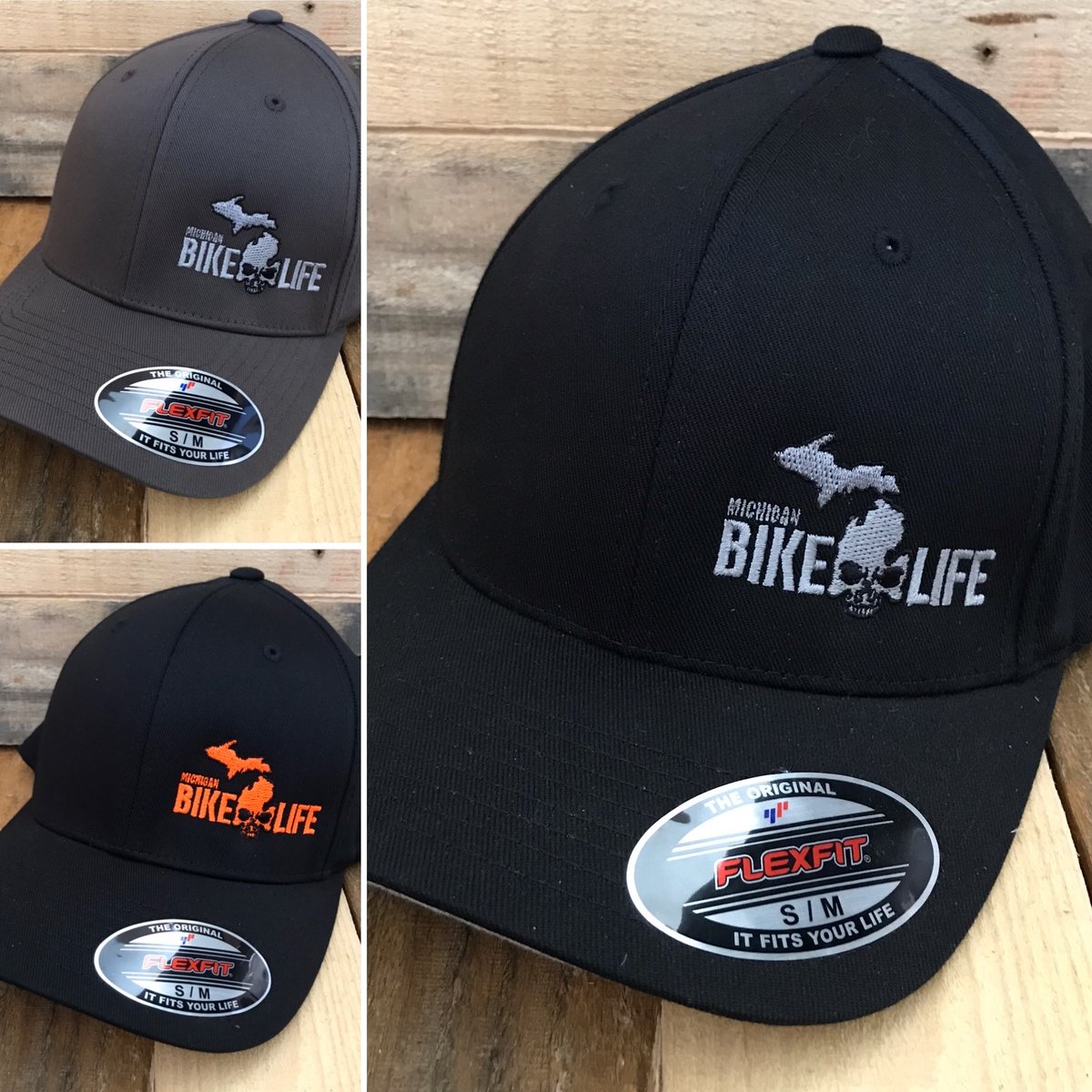 MBL Michigan Skull® FlexFit | Michigan Bike Life
