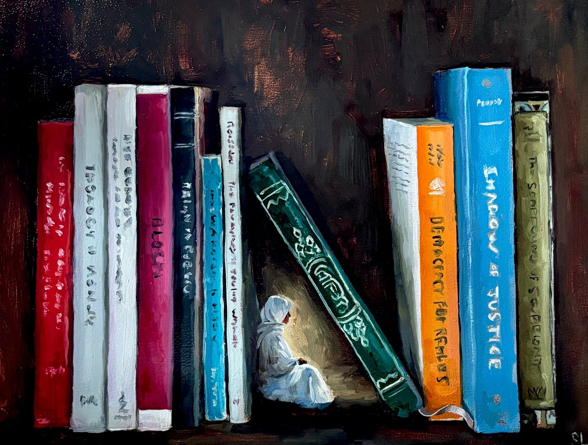 Bookshelf print | Safia Latif