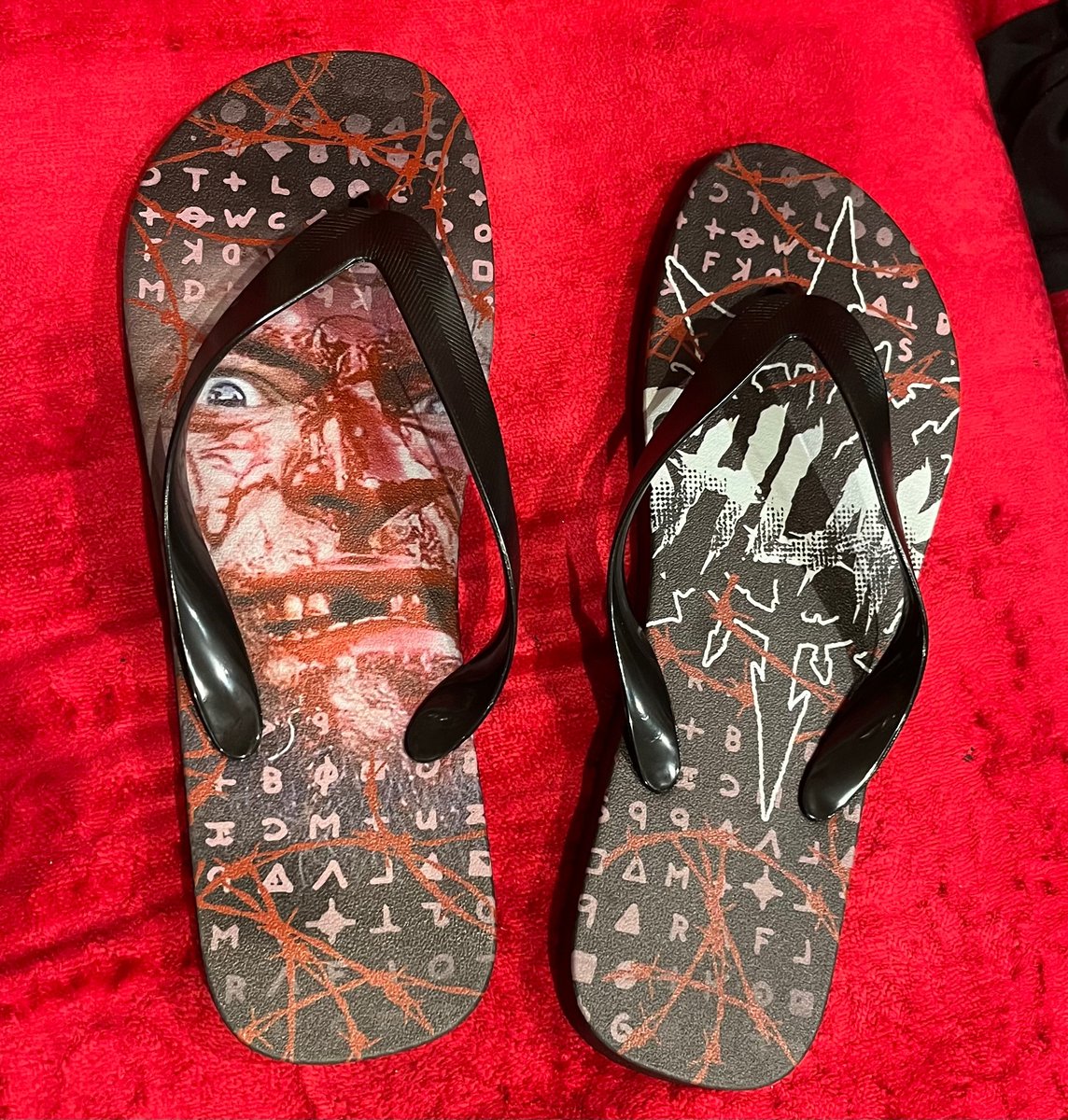 NO GOD ONLY SHLAK — SHLAK - flip flops