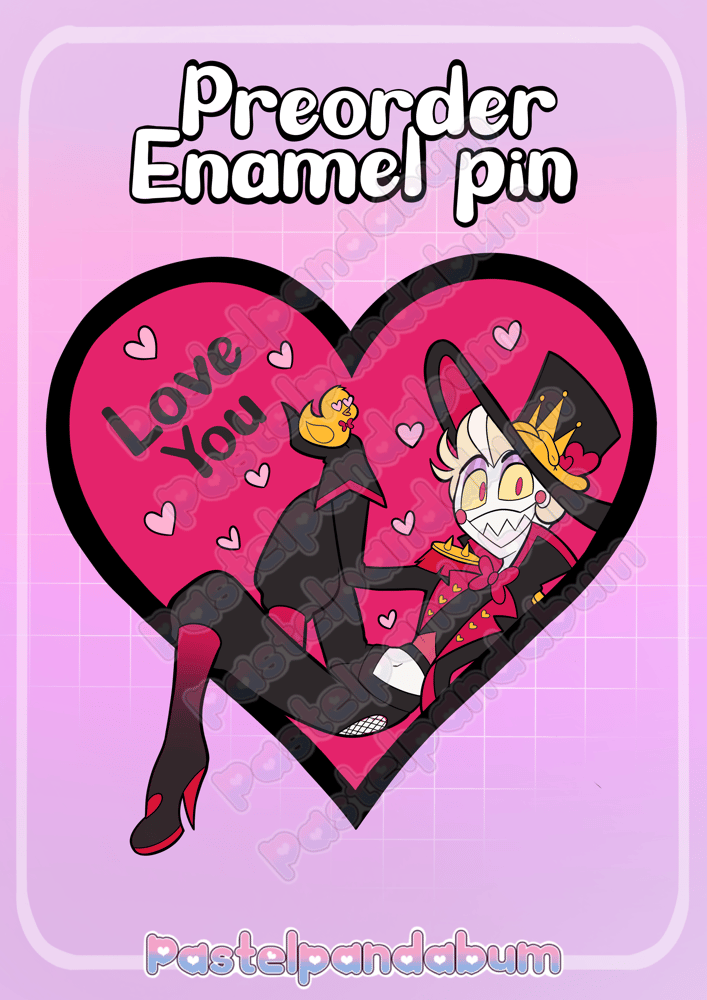 Hazbin Hotel - Valentines Enamel Pin badge | Pastelpandabum