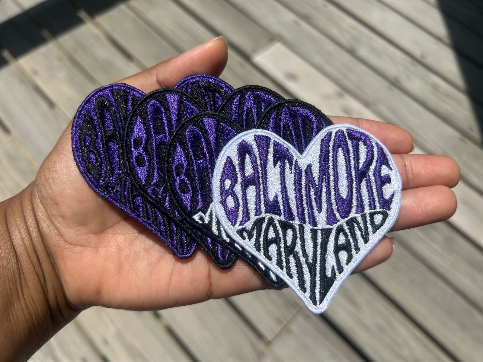 Baltimore Maryland Heart Patch / Custom Colors | Universal Sankofa