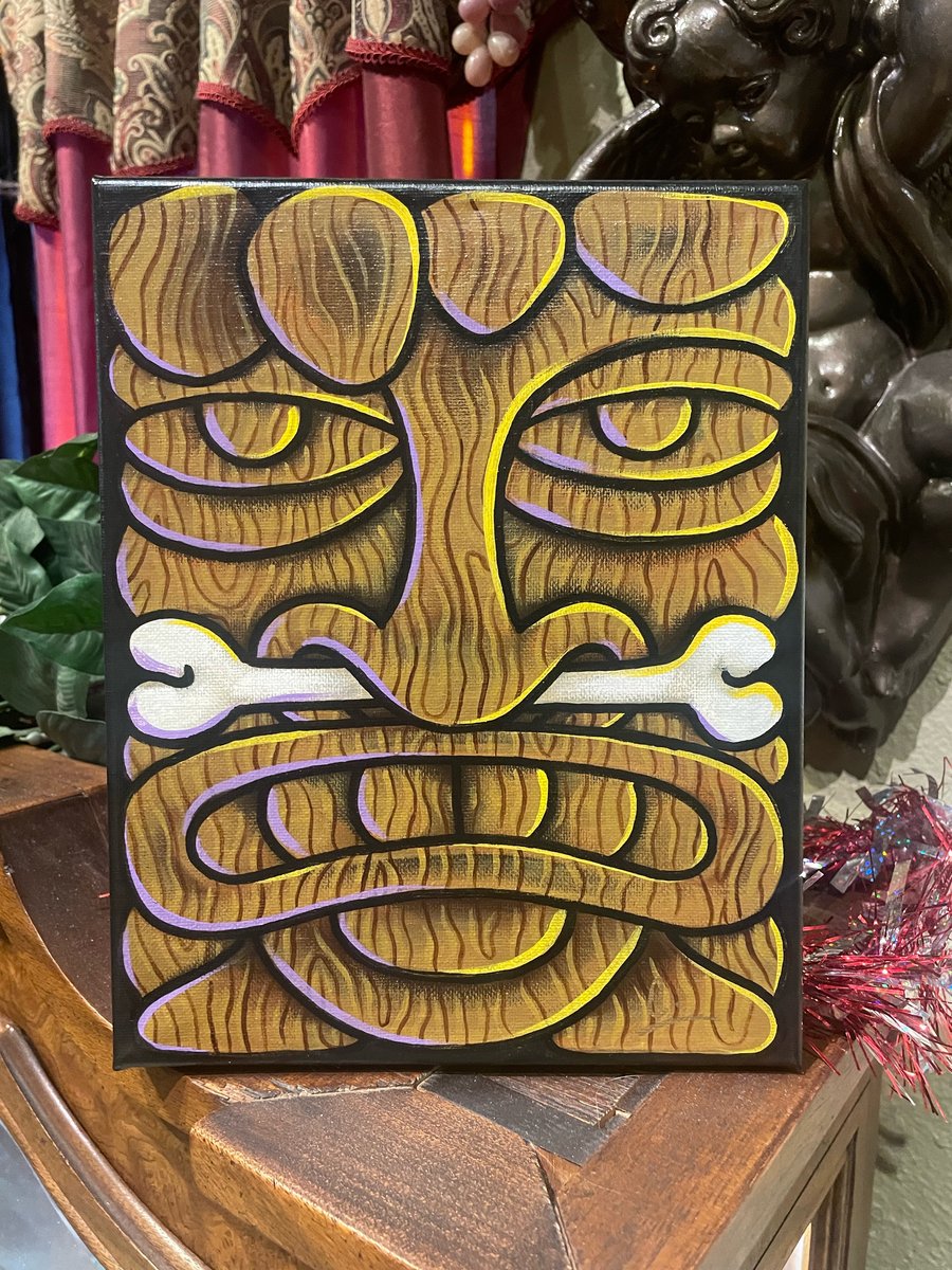 Tiki Painting- Bone Nose | Chris Strait