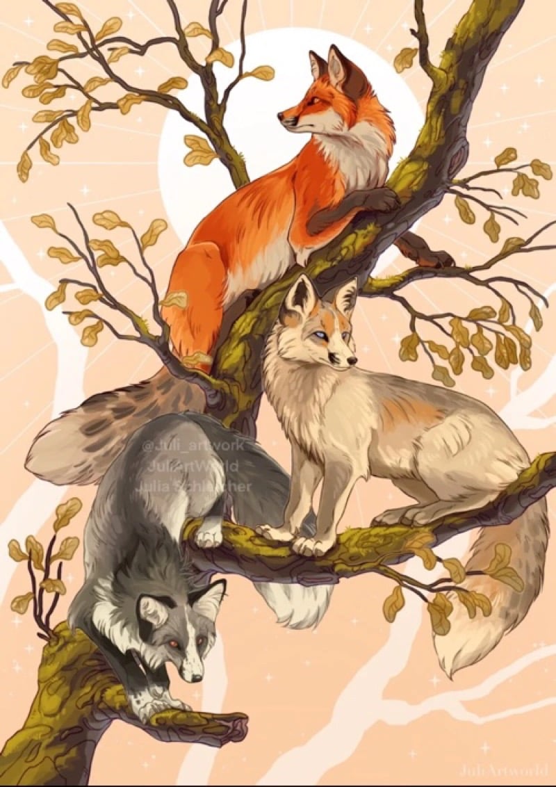 Print - three animals | JuliArtworld