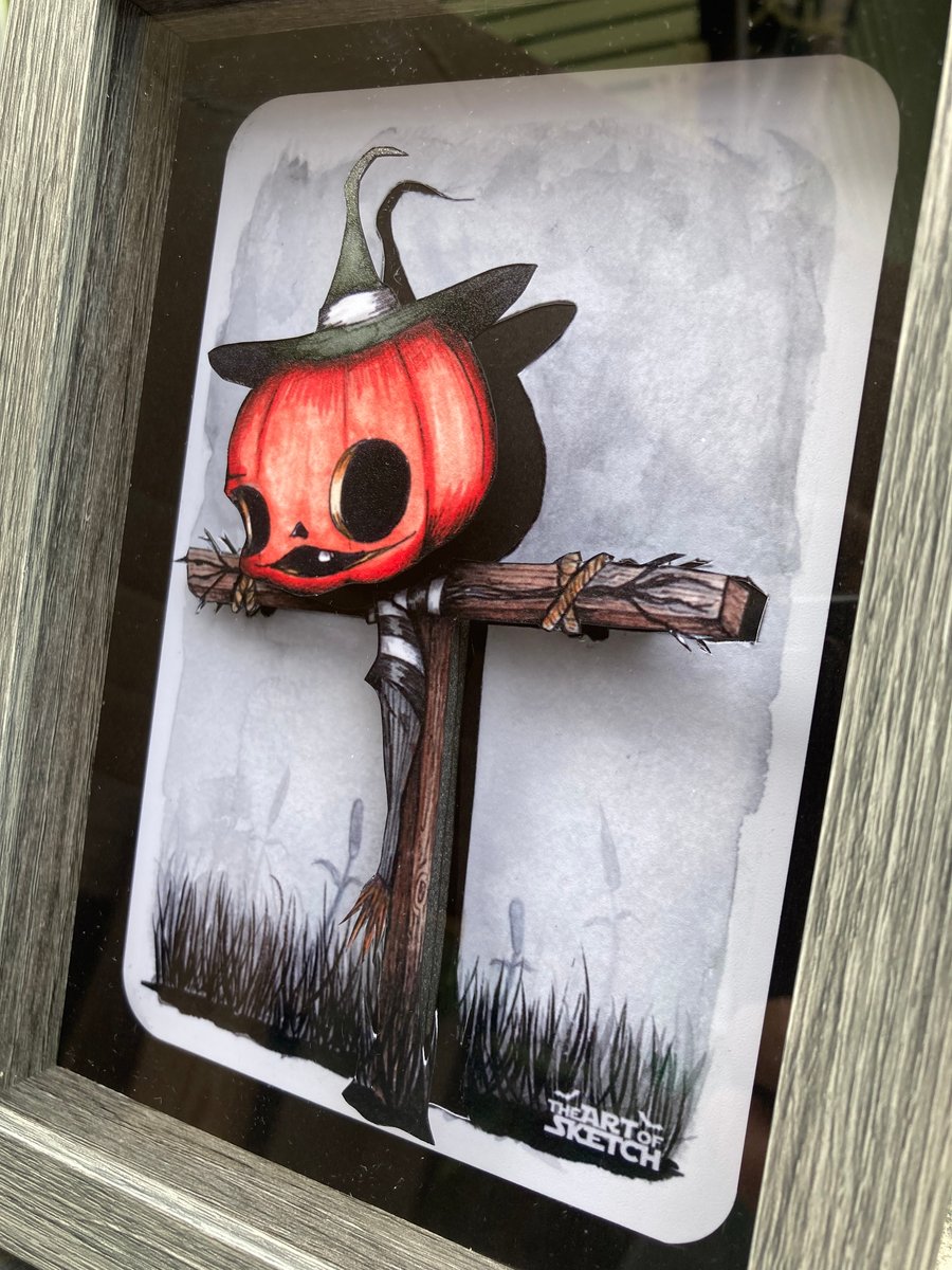 "Scarecrow" Shadow Box | The art of Sketch
