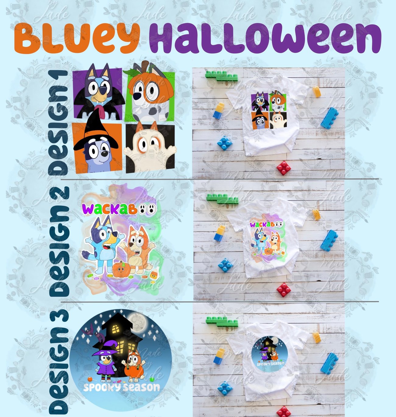 Bluey Halloween PNG Download | Made by Jade Digitals