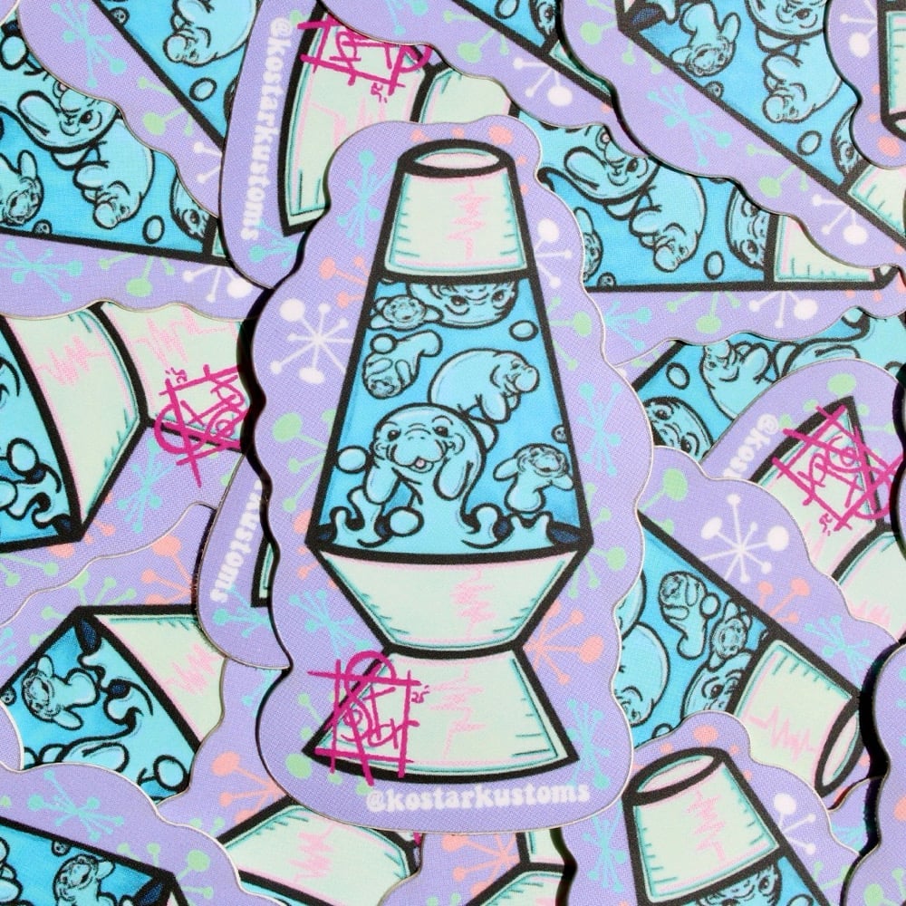 “Lava lumps” matte 3” vinyl sticker | kostarkustoms23