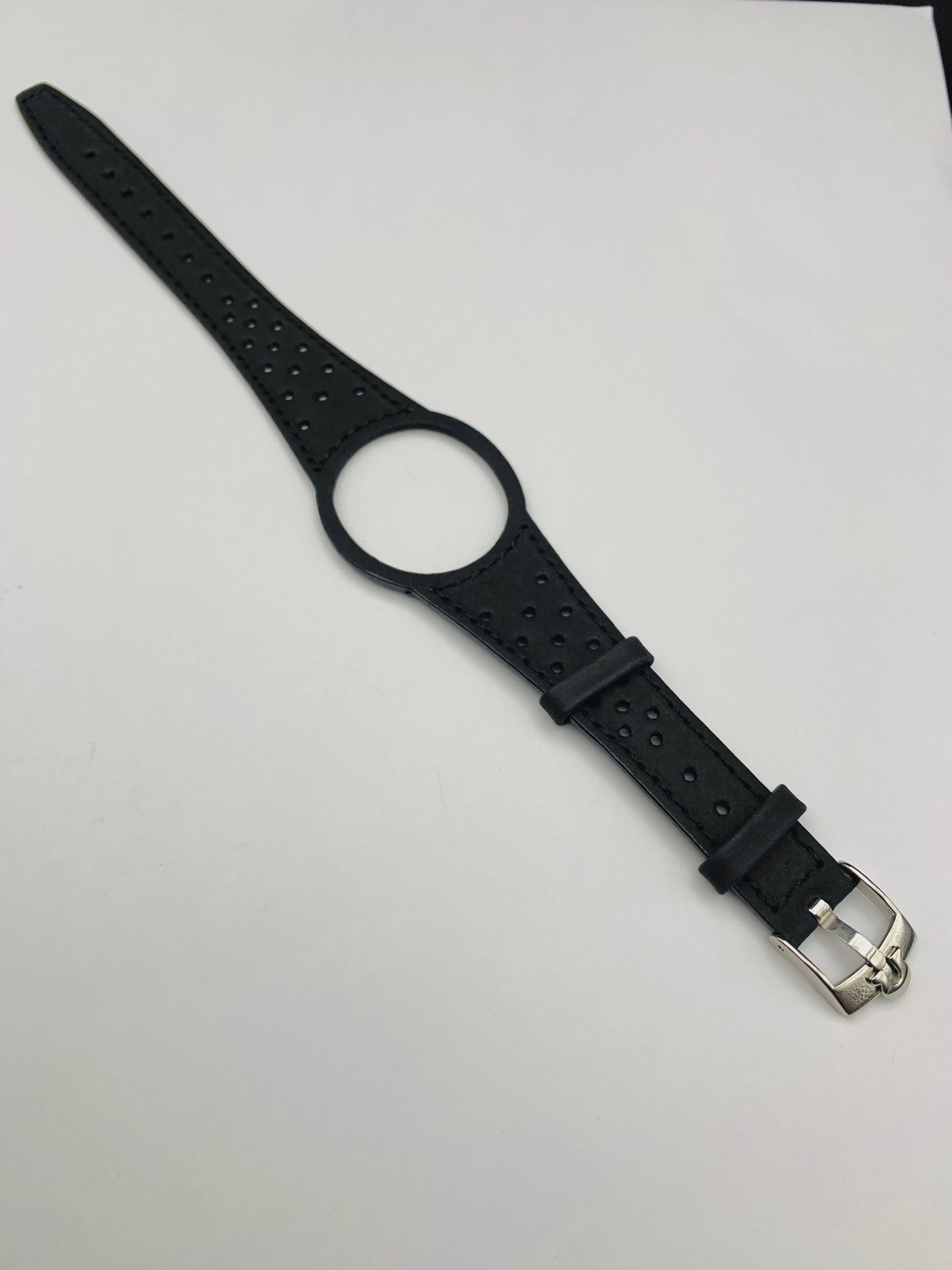 Beautiful Leather Watch Strap Band bracelet with Silver Buckle for ...