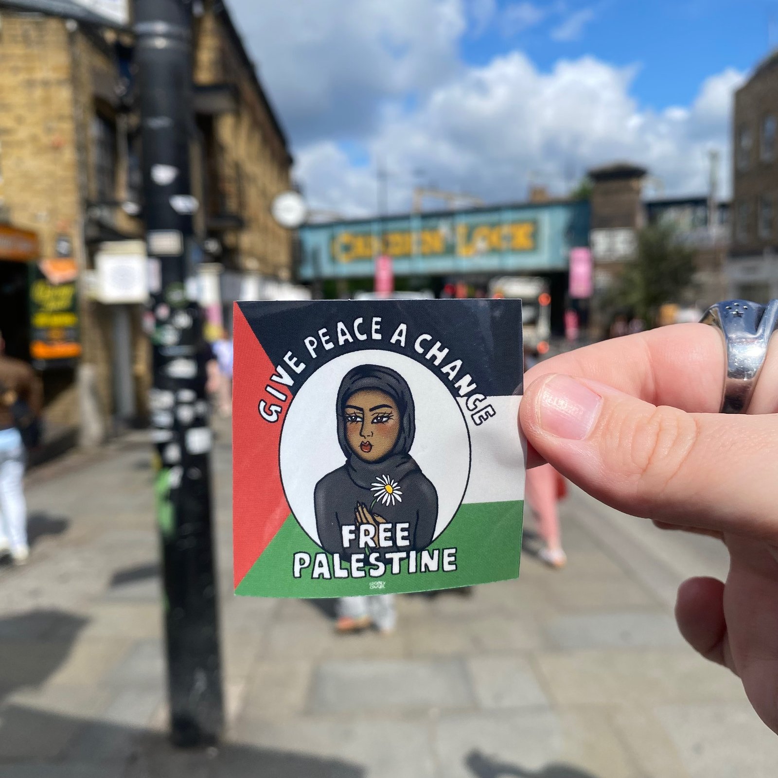 ‘FREE PALESTINE’ Fundraiser Sticker (SINGLE) | Cockney Cowgirl