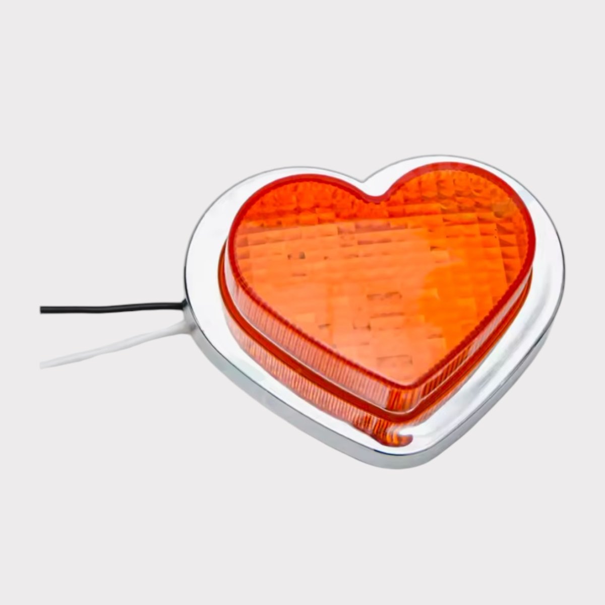 Amber Heart Marker Lights | Garage Candy
