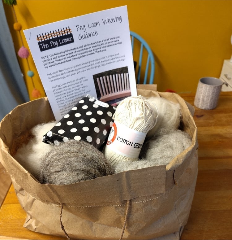 Weaving Kits: Materials only | The Peg Loomer